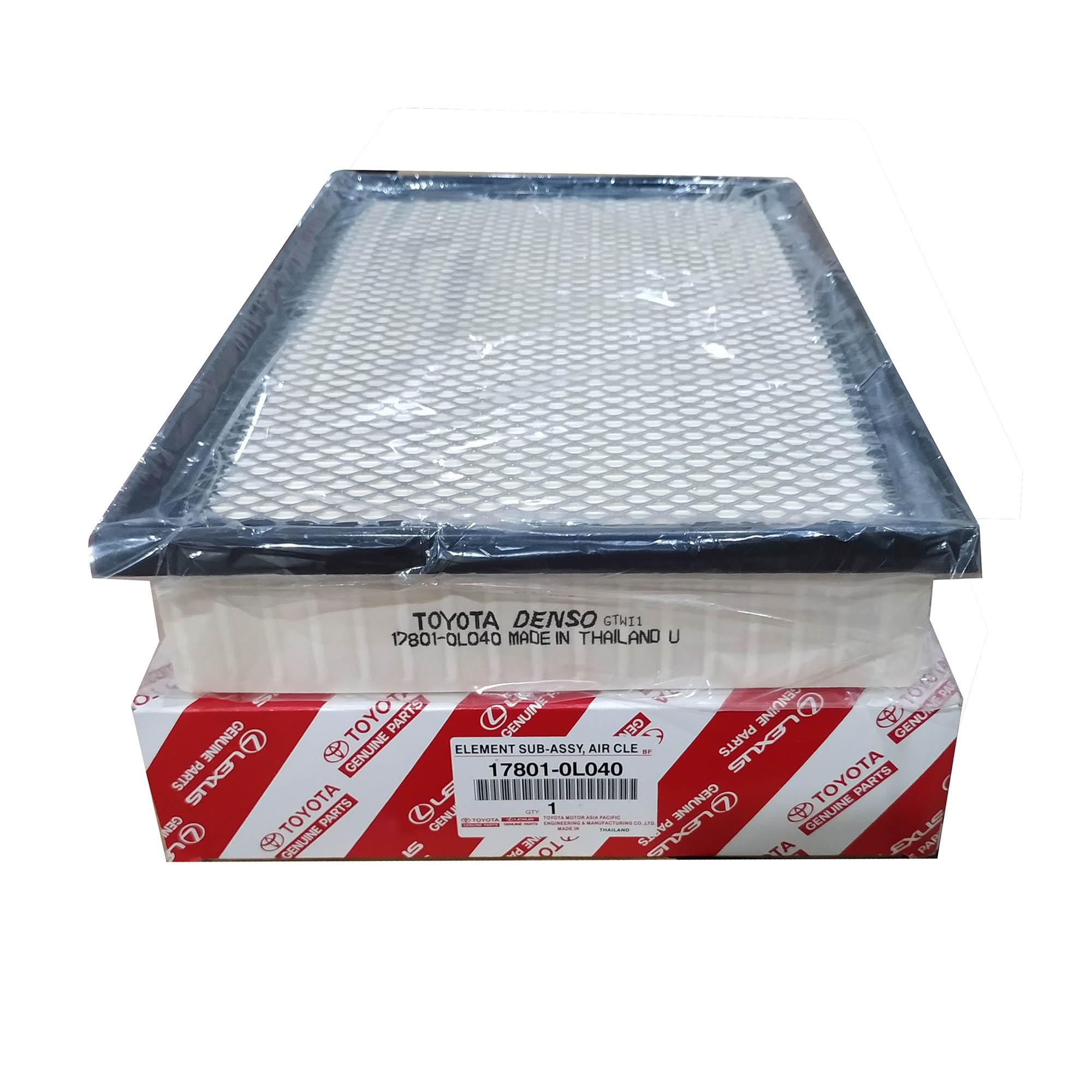 TOYOTA Genuine Parts Air Filter 17801-0L040 for Toyota Fortuner ( 2016 ...
