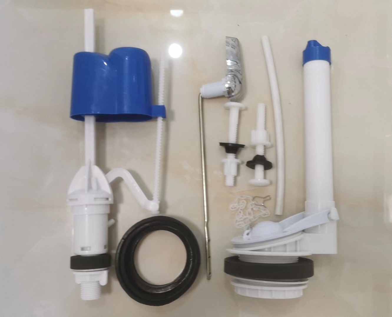 【24 hours shipping】Toilet Flush Set Fittings ECQ CISTERN FITTINGS Dual ...