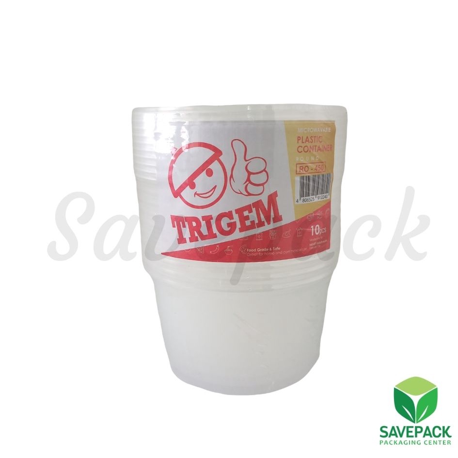 RO-450ml TRIGEM Round Microwavable Conner 10pcs | Lazada PH