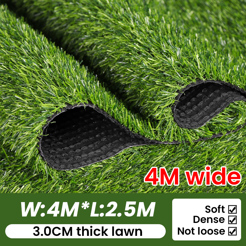 30MM Artificial Grass Pad 4M x 4M DIY Garden Lawn Artificial Lawn ...