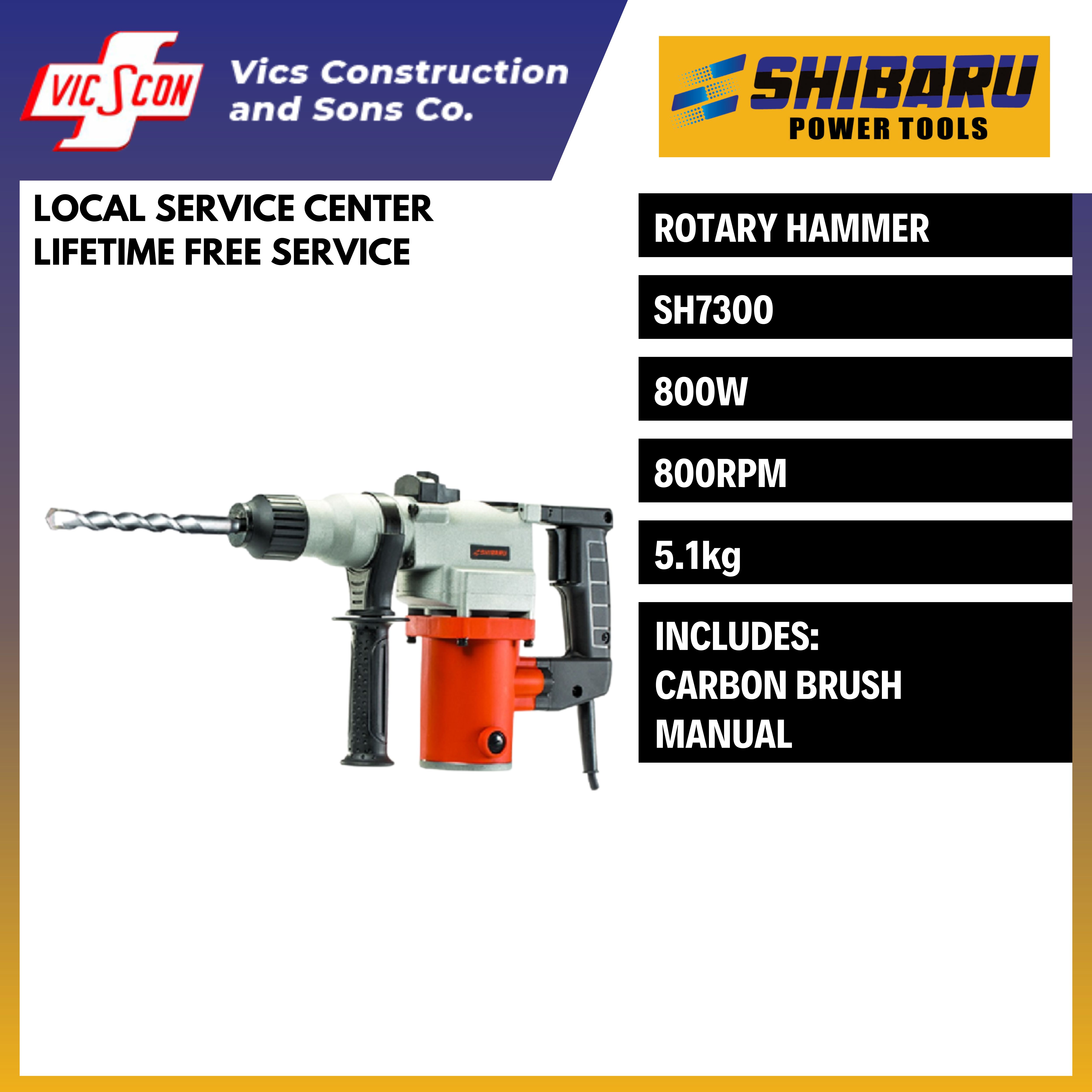 Shibaru SH7300 800W Rotary Hammer | Lazada PH