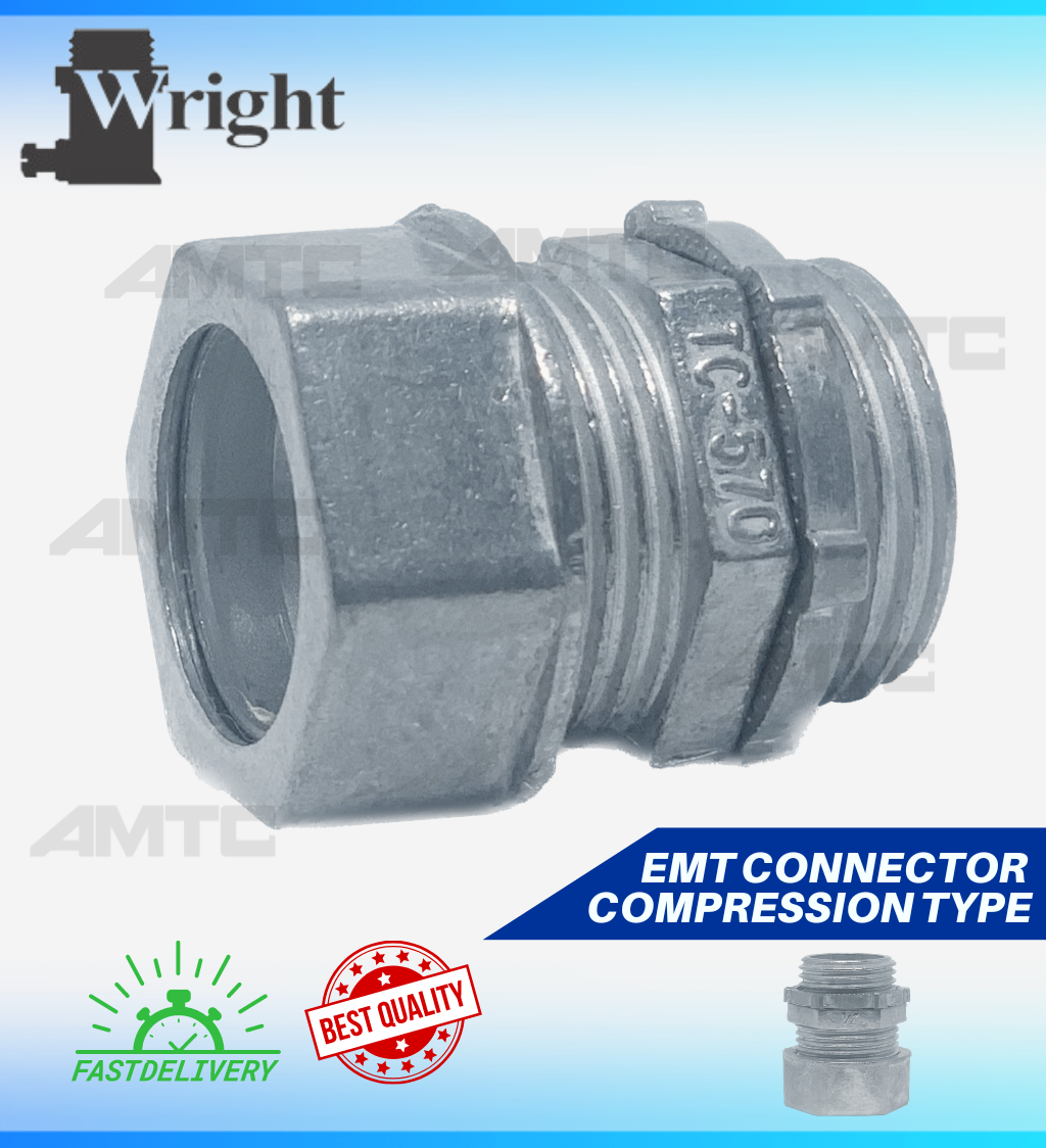 EMT Compression Connector Die-Cast (1/2 , 3/4 , 1 , 1-1/4 , 1-1/2 , 2 ...