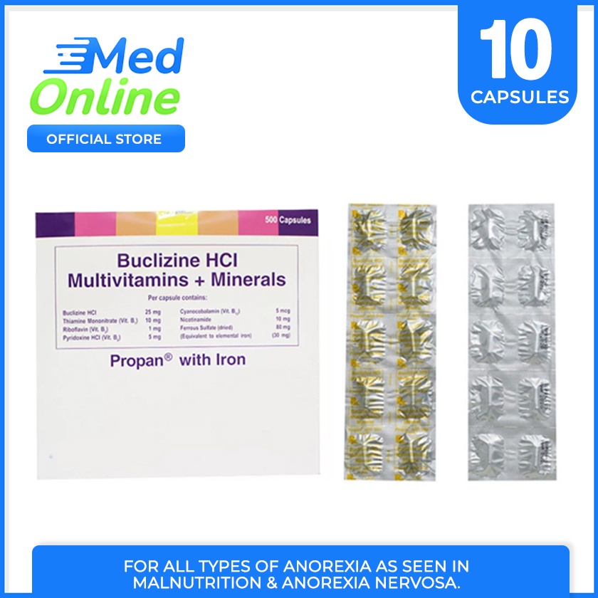 Propan with Iron capsules 10's | Lazada PH