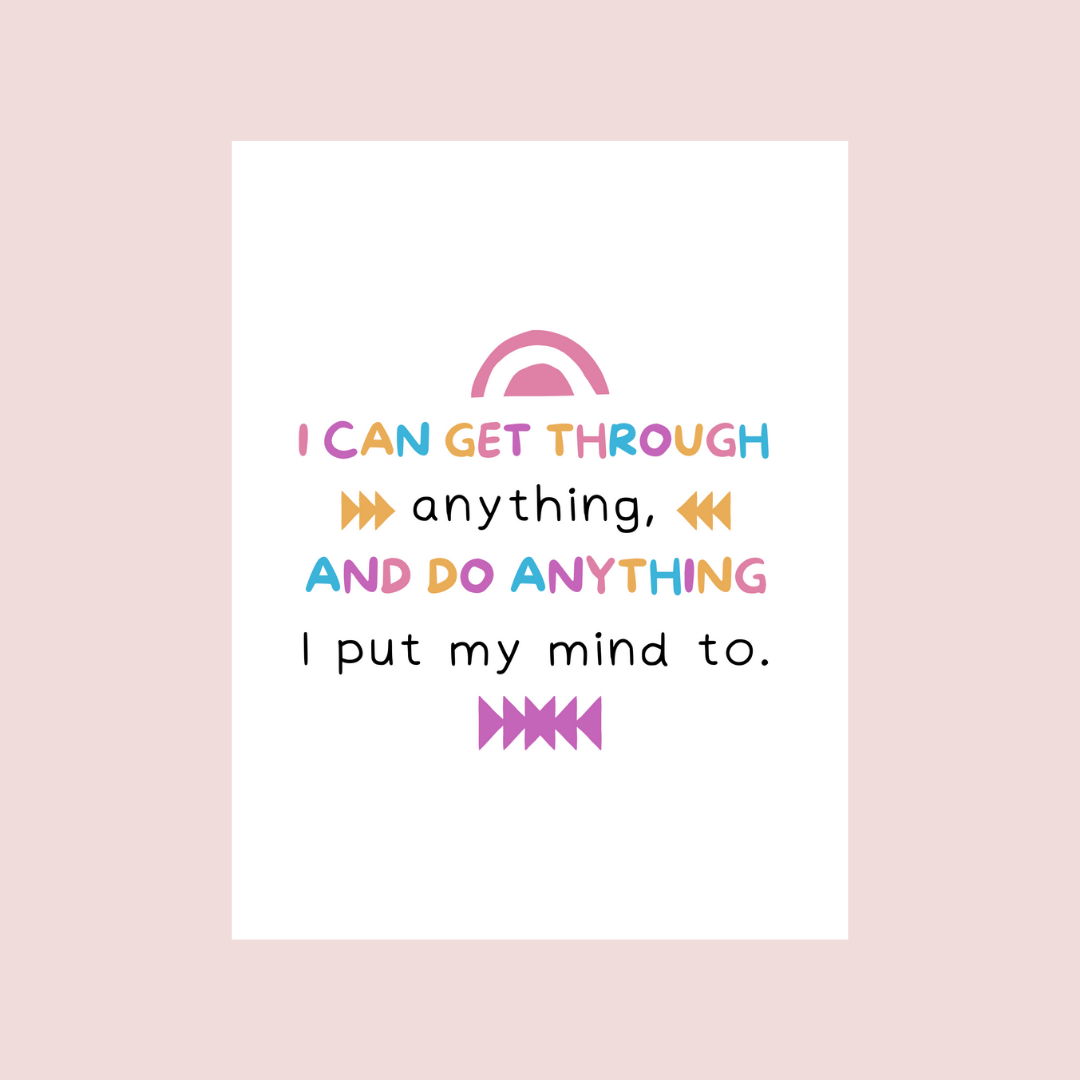 Kids positive affirmation, motivational wall art, nursery room decor ...