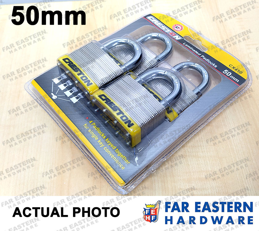 CRESTON Padlock 4pcs Set Keyed Alike 40mm | 50mm CRDH | Lazada PH