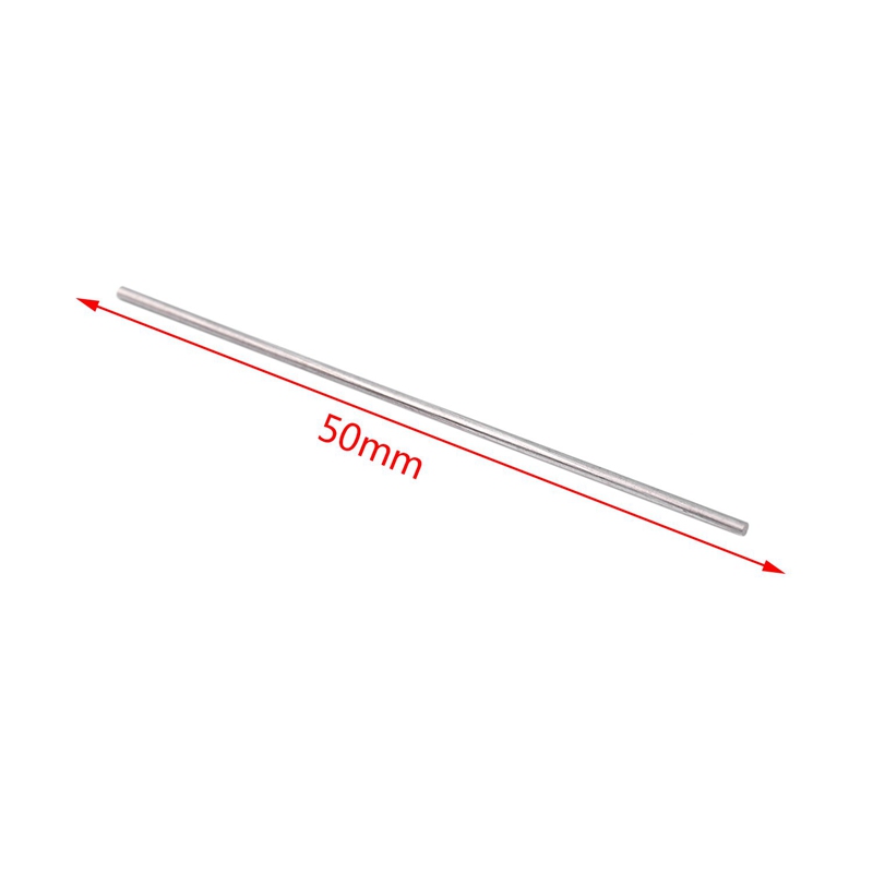 20pcs 50mm x 1mm Silver Tone Stainless Steel Transmission Round Rod ...