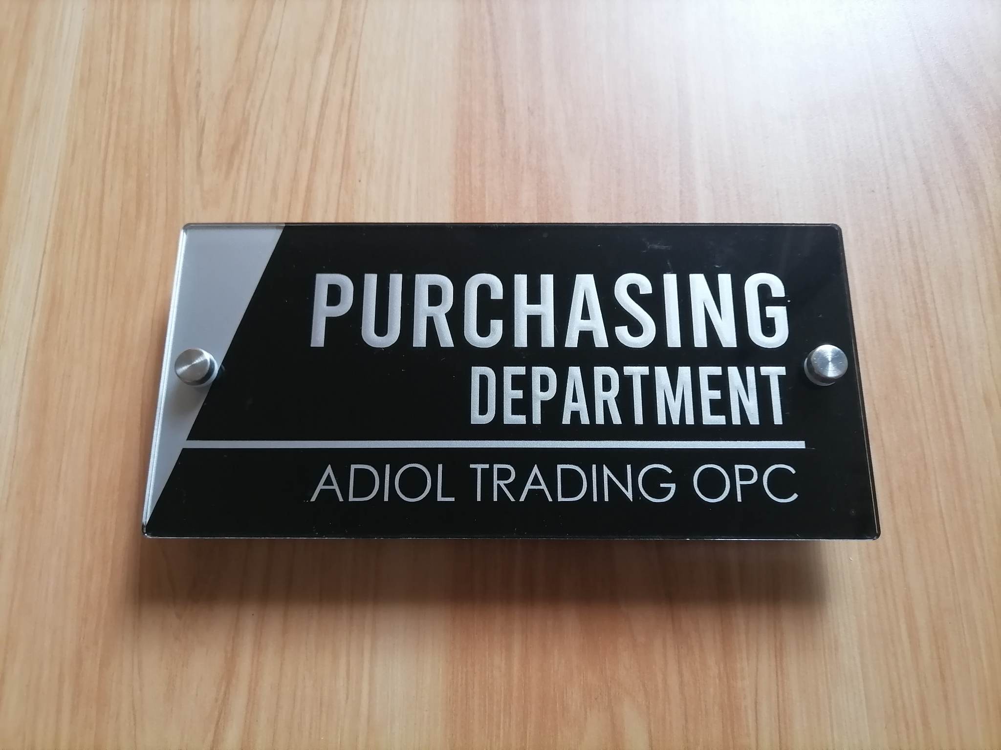 5 X 10 ACRYLIC ADDRESS PLATE/HOUSE ADDRESS NUMBER WITH BOLT OR WITHOUT ...