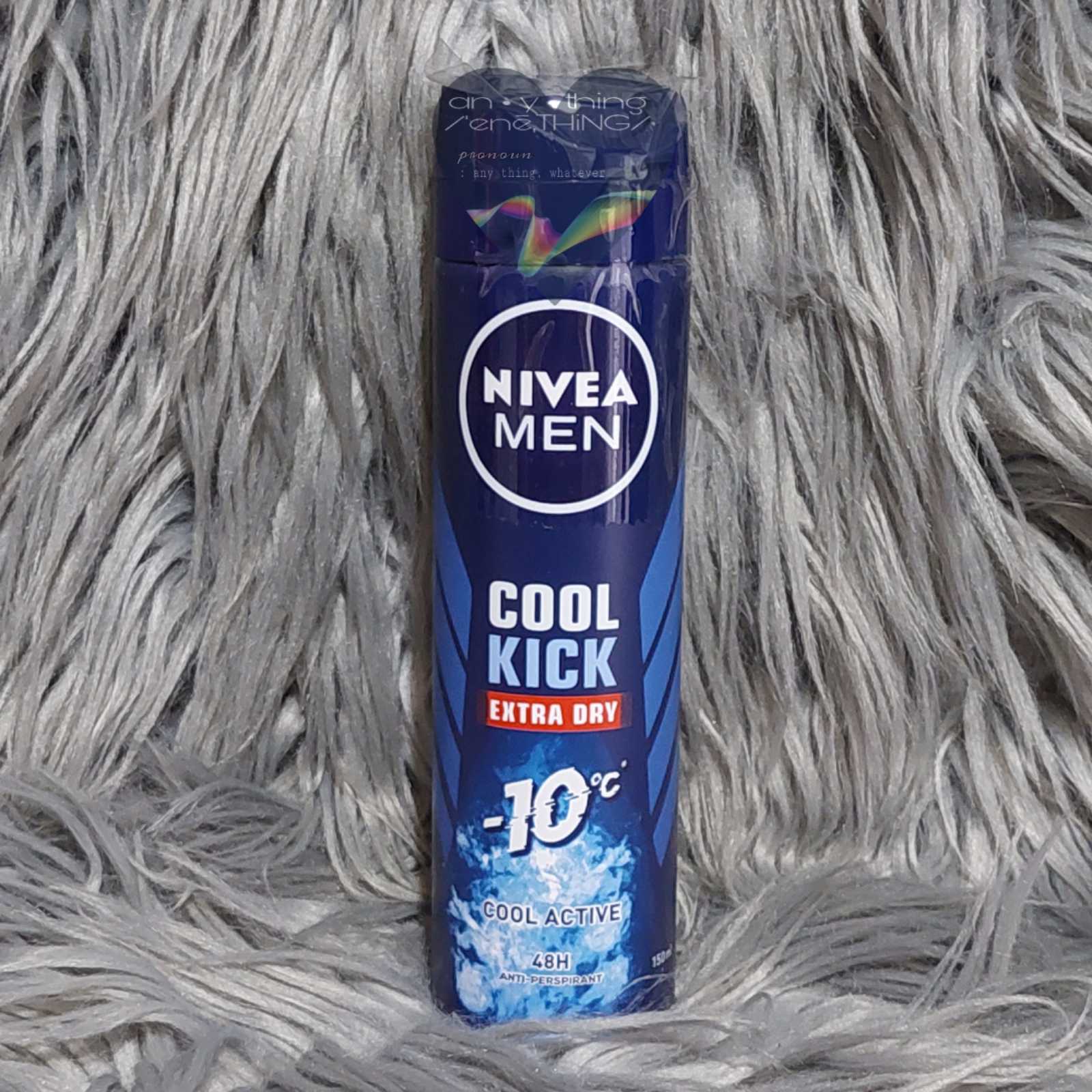 NIVEA MEN- COOL KICK EXTRA DRY 48HR ANTI PERSPIRANT (150ML) BEST BEFORE ...