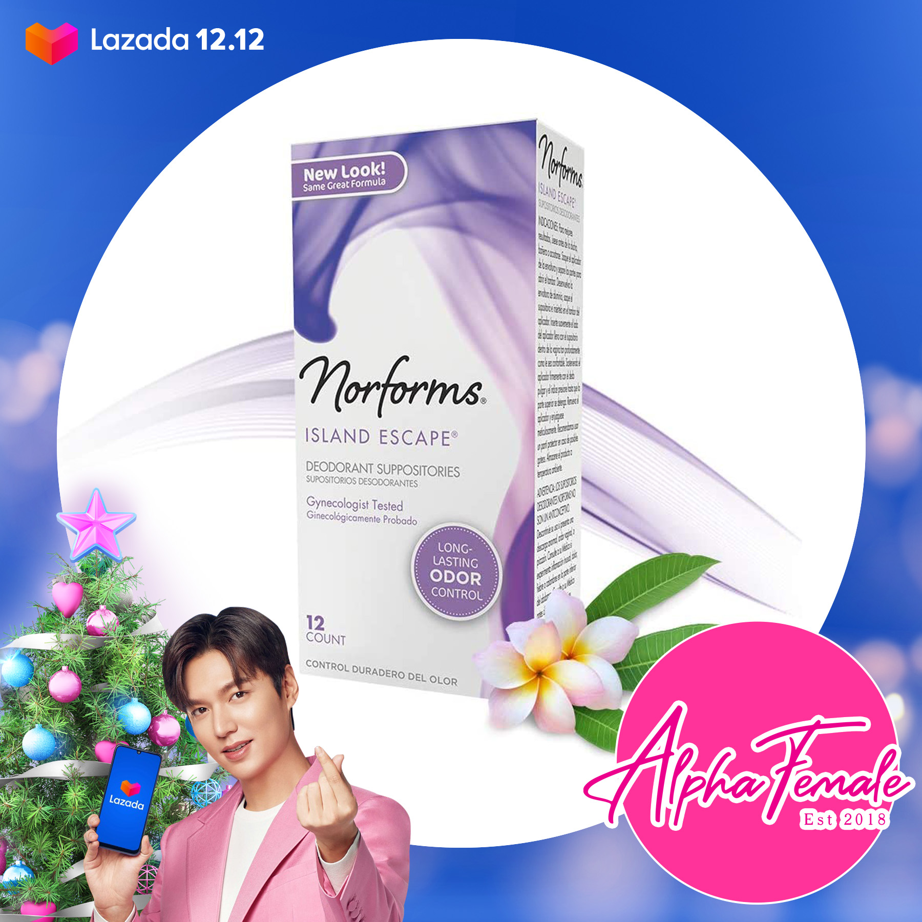 Norforms Deodorant Vaginal Suppositories, Long Lasting Odor Control ...