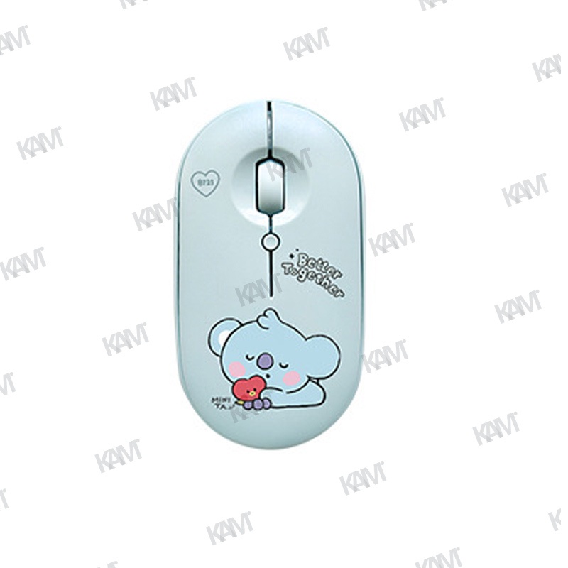 【Ready stock】Kam Bt21 BTS Silent Wireless Mouse Office Computer Cute ...