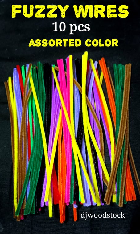 FUZZY WIRES, ASSORTED COLOR PER PACK 10pcs | Lazada PH