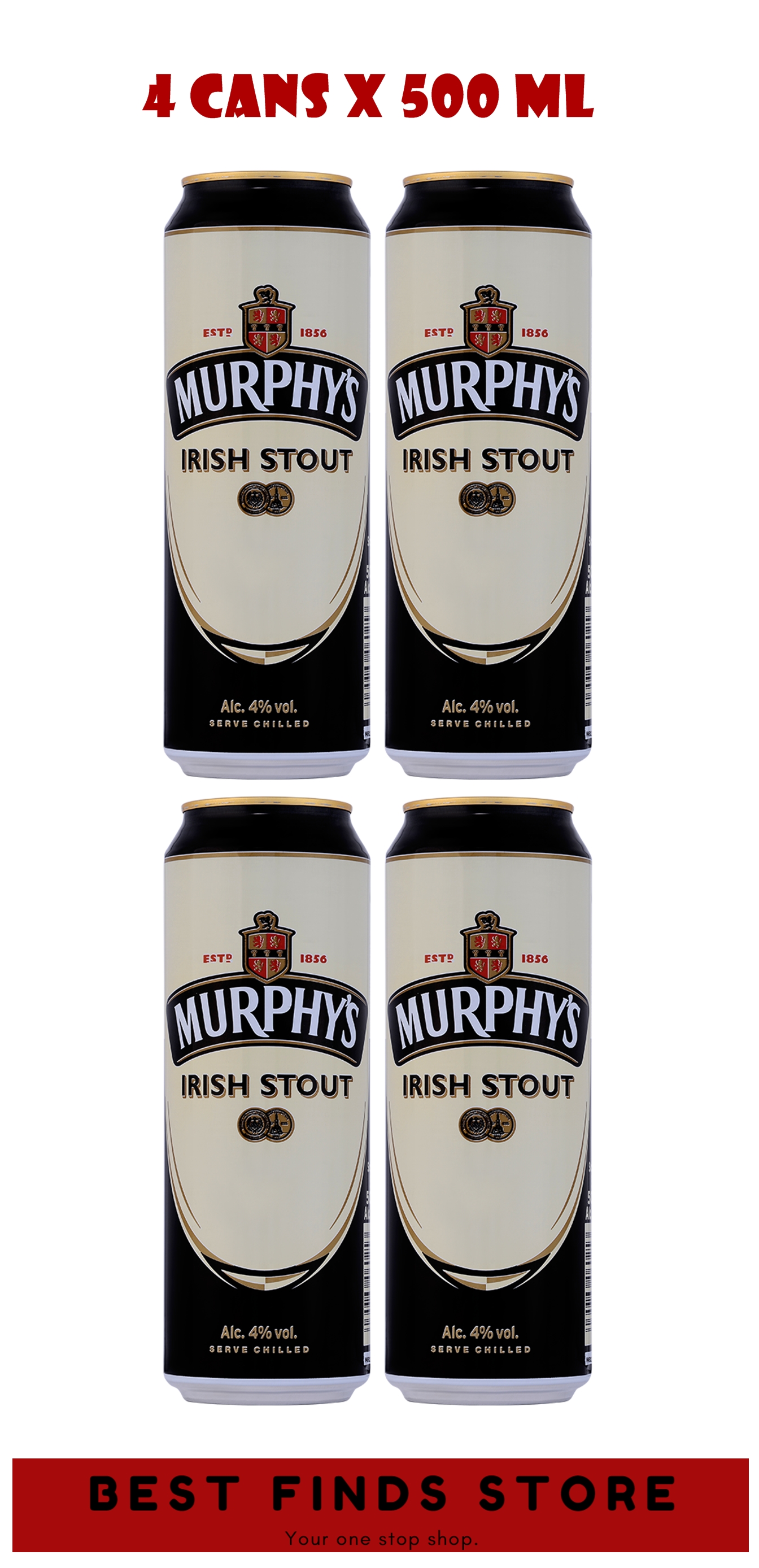 Murphy's Irish Stout Beer 500ml x 4 PACK | Lazada PH