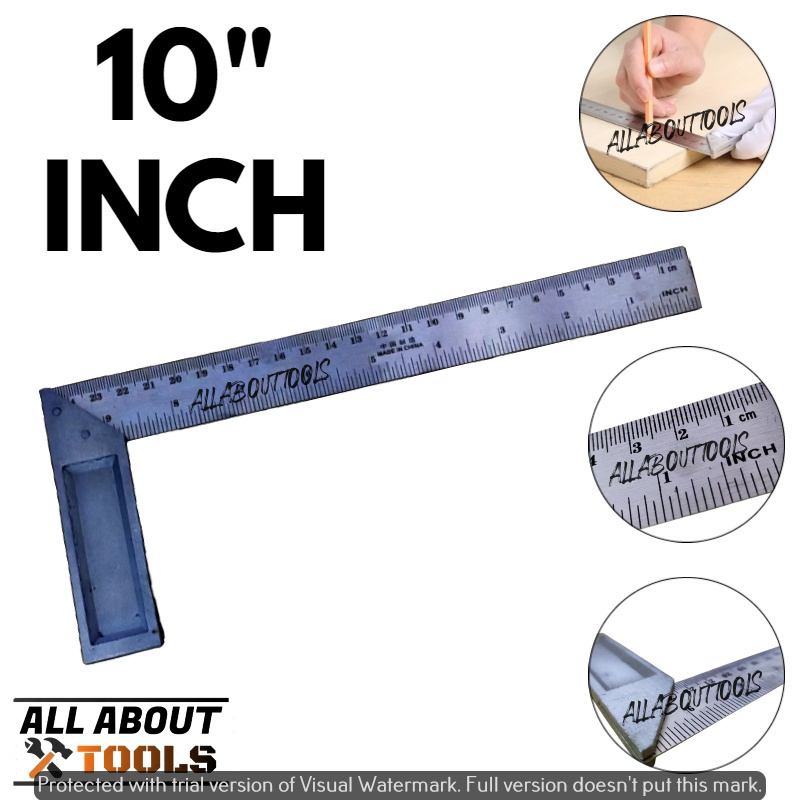 (AAT) 1 PC Stainless Steel Right Measuring Angle Square Ruler 90 ...