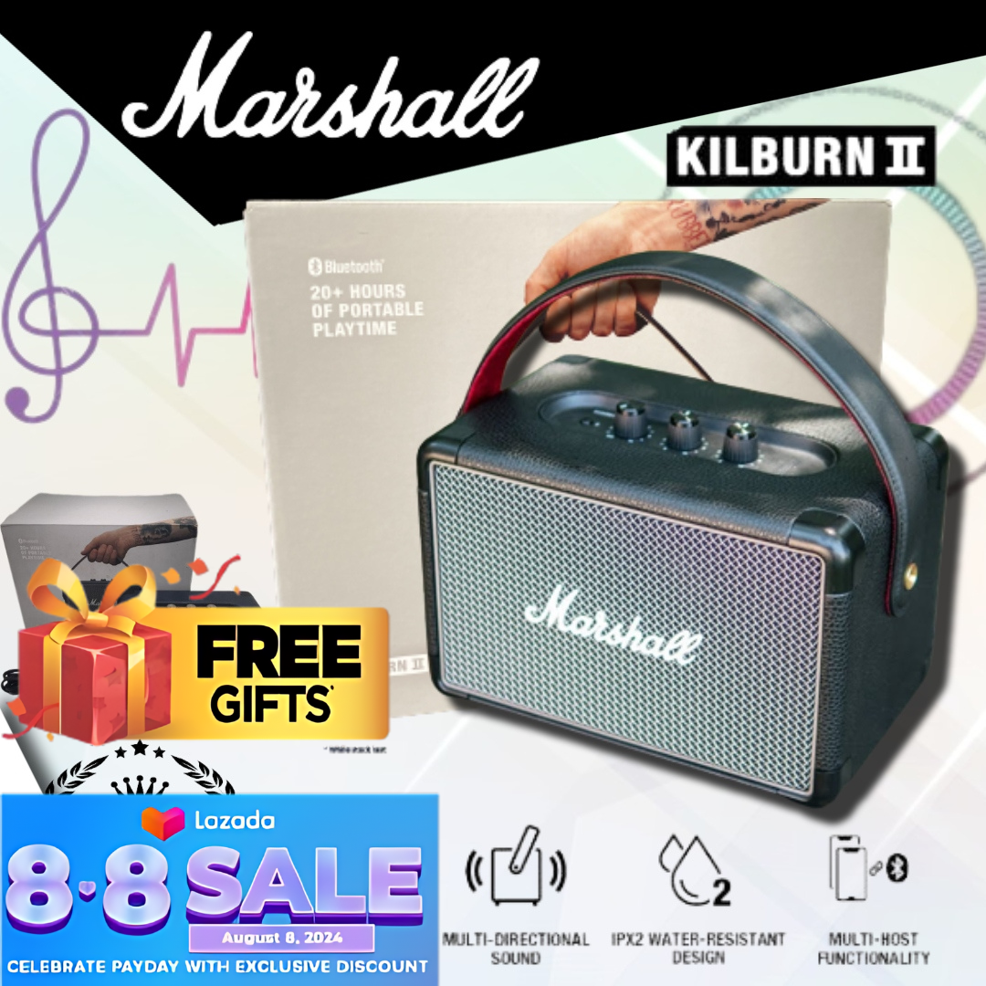 Marshall Kilburn II Portable Bluetooth Speaker - Black | Kilburn 2 ...