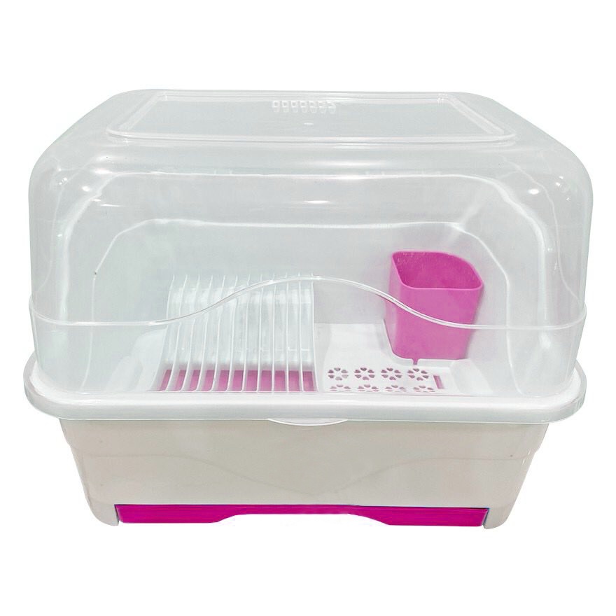 TJA Clean Club Kitchen Master Dish Drainer With Cover and Dish Carrier ...