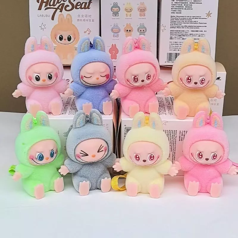 Labubu V2 Doll Blind Box Exciting Macaron Series Labubu Plush Doll ...