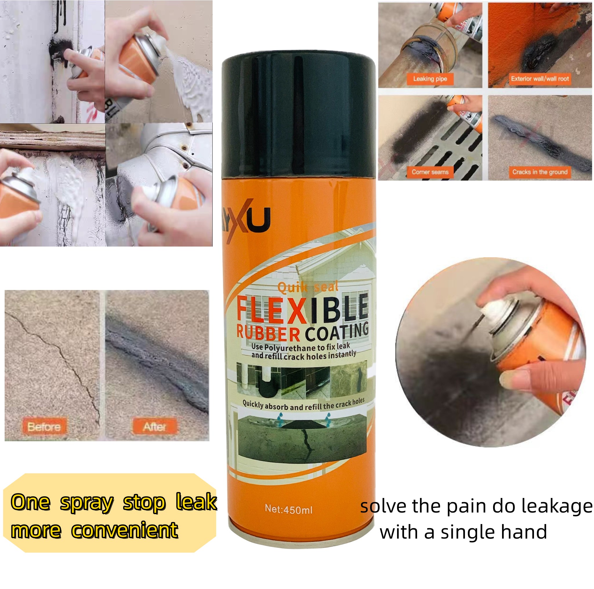 Original waterproof seal 450ml waterproof spray sealant High quality ...