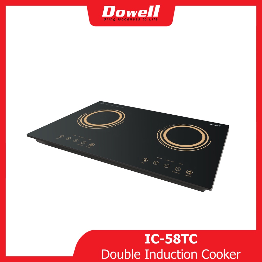 Dowell IC-58TC Double Burner Cooktop Induction Cooker | Lazada PH