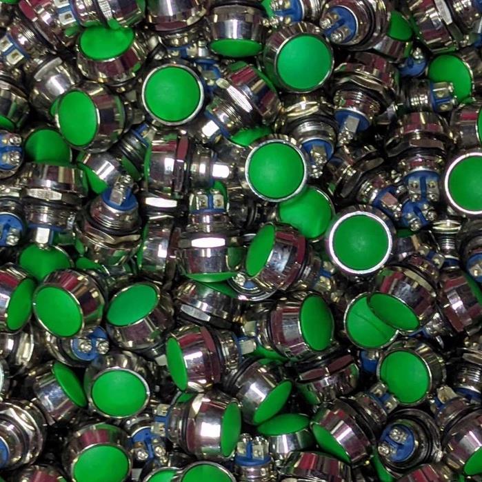 MOTORCYCLE PASSING LIGHT SWITCH 12mm Momentary Button J2 Racing ...