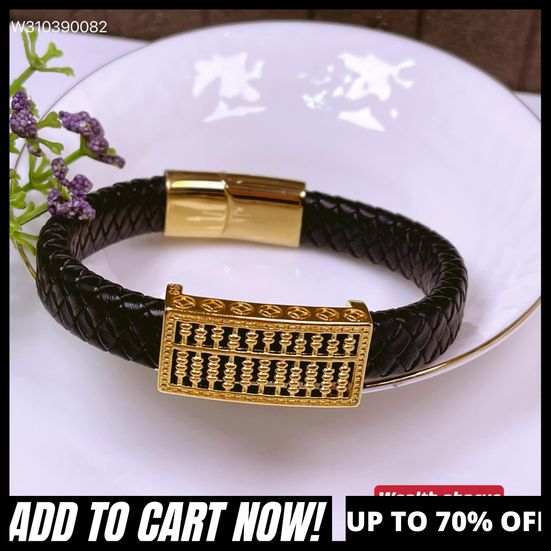 WeaLth Abacus Leather Men Bracelet | Lazada PH