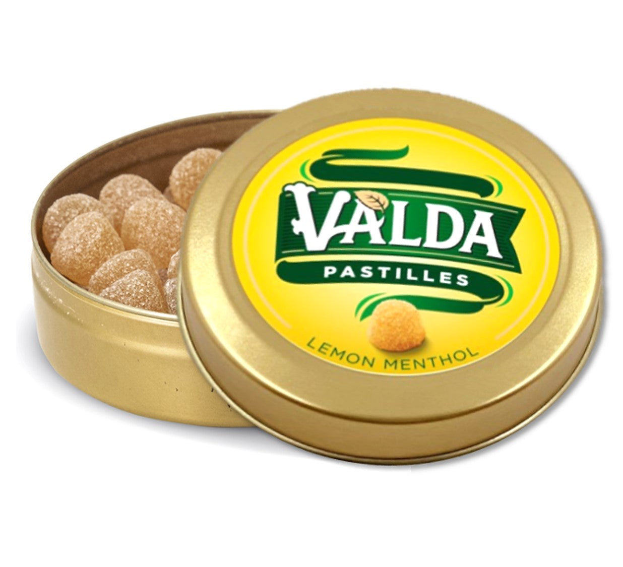 VALDA PASTILLES 50g menthol, lemon, himalayan salt & lemon flavor ...