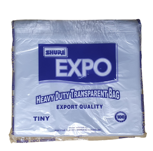 100pcs SHURE EXPO PLASTIC SANDO BAG [Transparent] MINI TINY MEDIUM ...