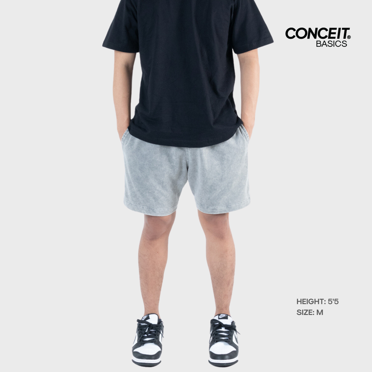 CONCEIT Vintage Acid Wash Shorts | Lazada PH