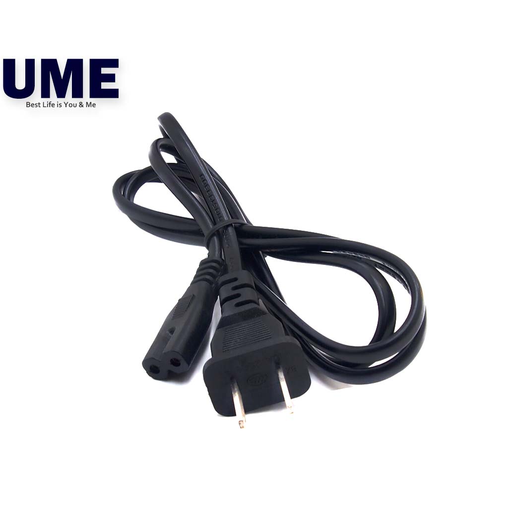 US 2 Prong 2 Pin AC Power Cord Cable Charge Adapter or PC Laptop PS2 ...