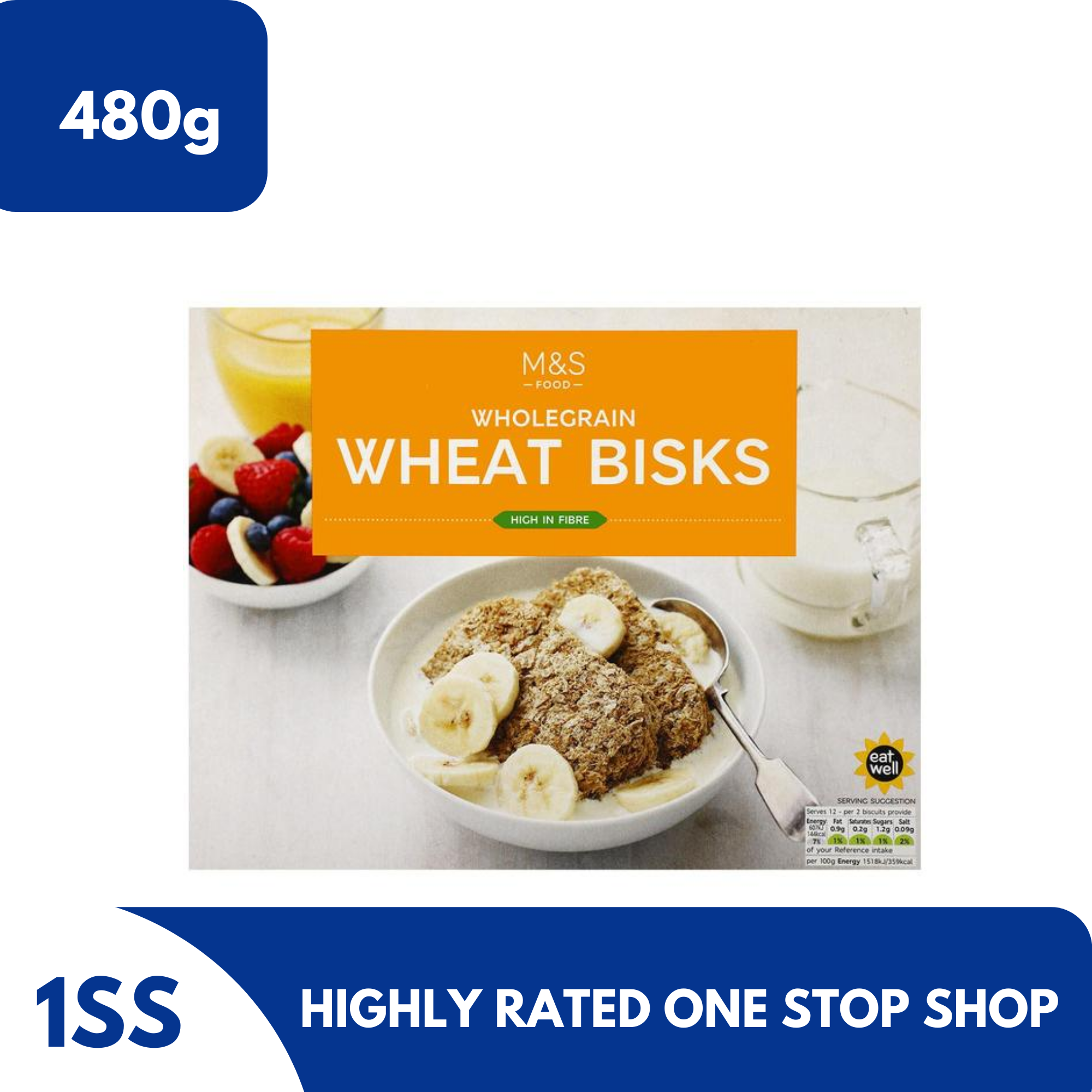 M&S Wholegrain Wheat Bisks, 480g | Lazada PH