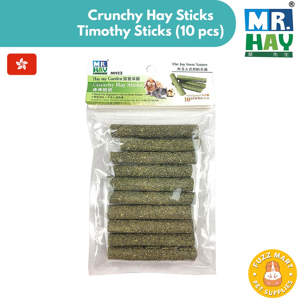 Mr. Hay Crunchy Timothy Hay Sticks (10 pieces) | Lazada PH