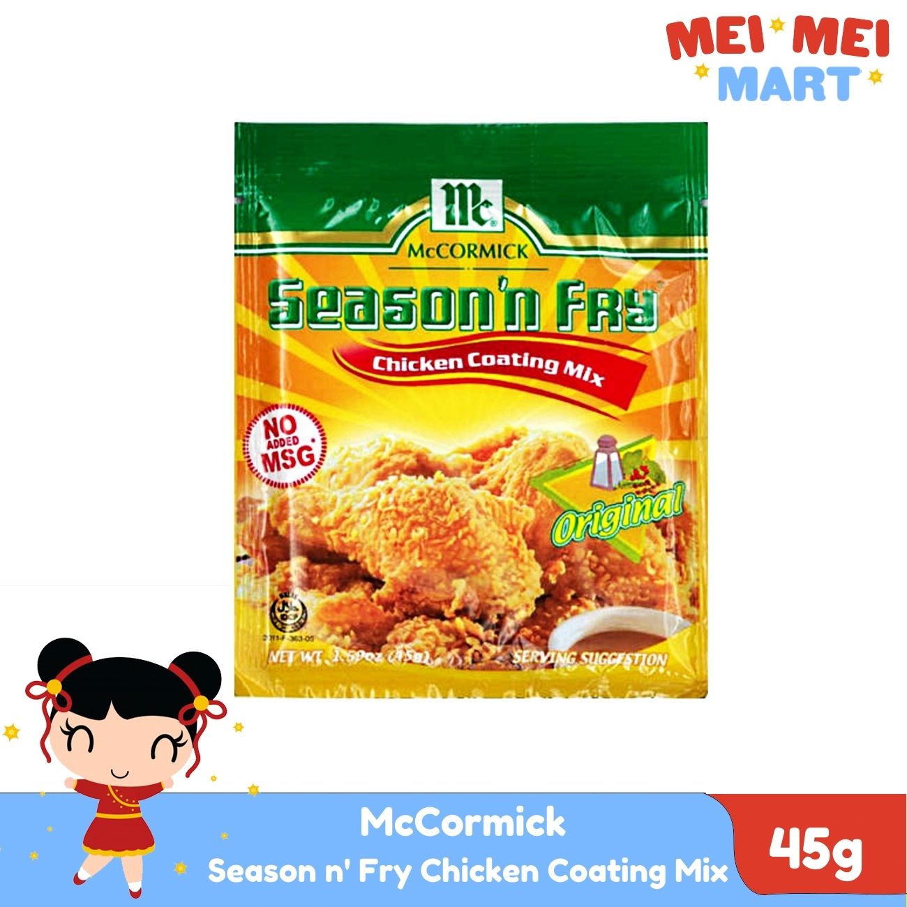 McCormick Season n' Fry Chicken Coating Mix 1.51oz (45g) | Lazada PH