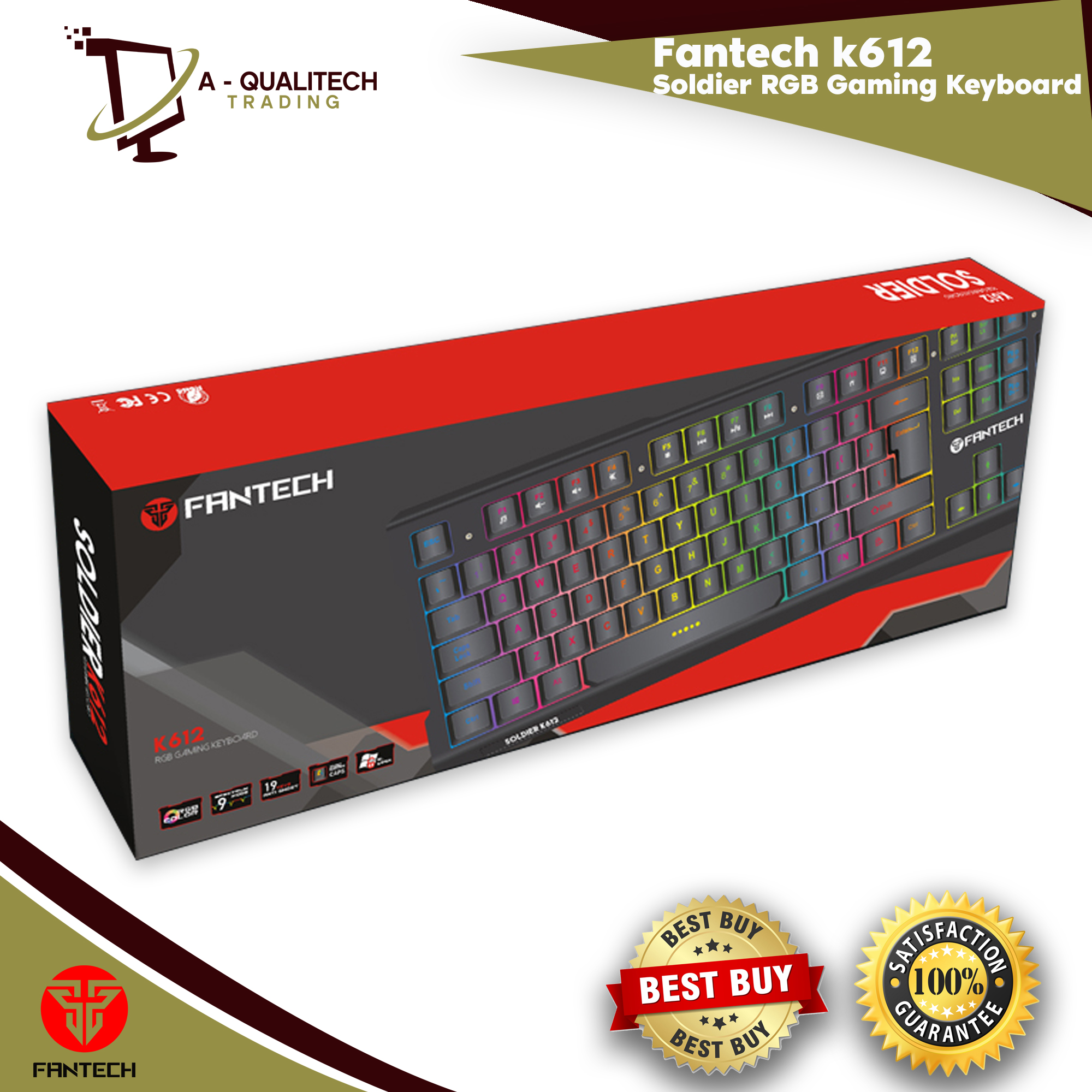 Fantech k612 Soldier RGB Gaming Keyboard | Lazada PH