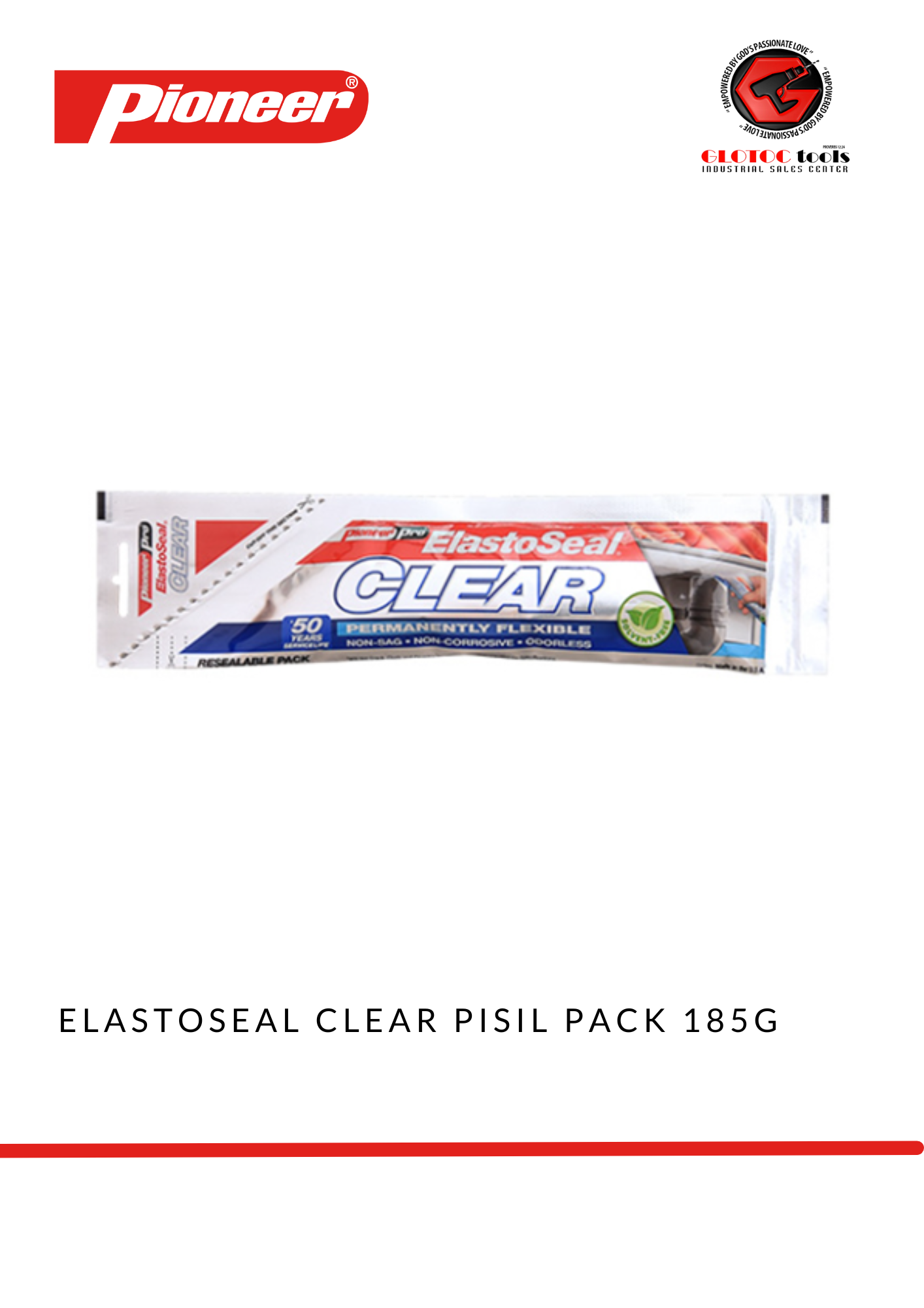 PIONEER Elastoseal Clear Pisil Pack 185g | Lazada PH