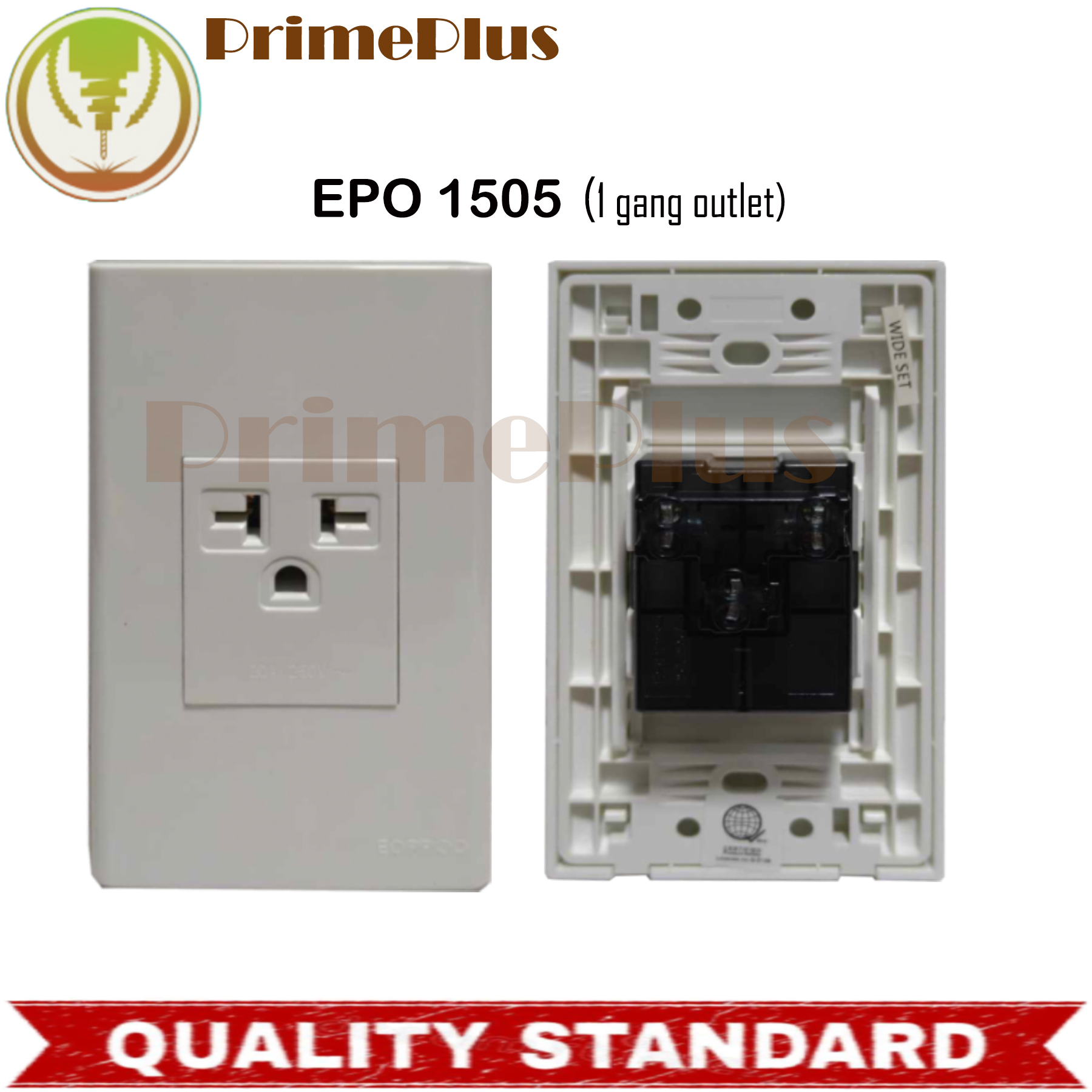 EOPPOO Wall Switch & Socket Universal Outlet EO 235-1 Gang, EO 255-2 ...