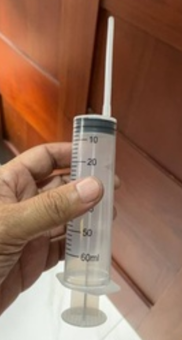 [DNC] 60ml -200ml Plastic Syringe Long Tip for Hand Feeding Pet and ...