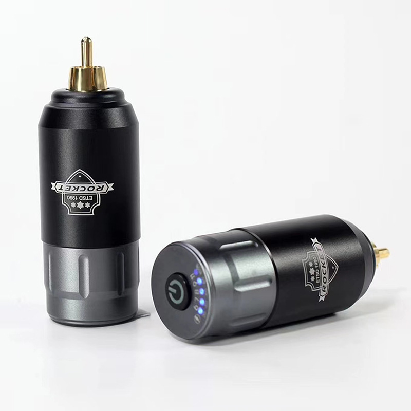 New Mini Rocket Tattoo Set Rotating Advanced Wireless Power Tattoo Pen ...