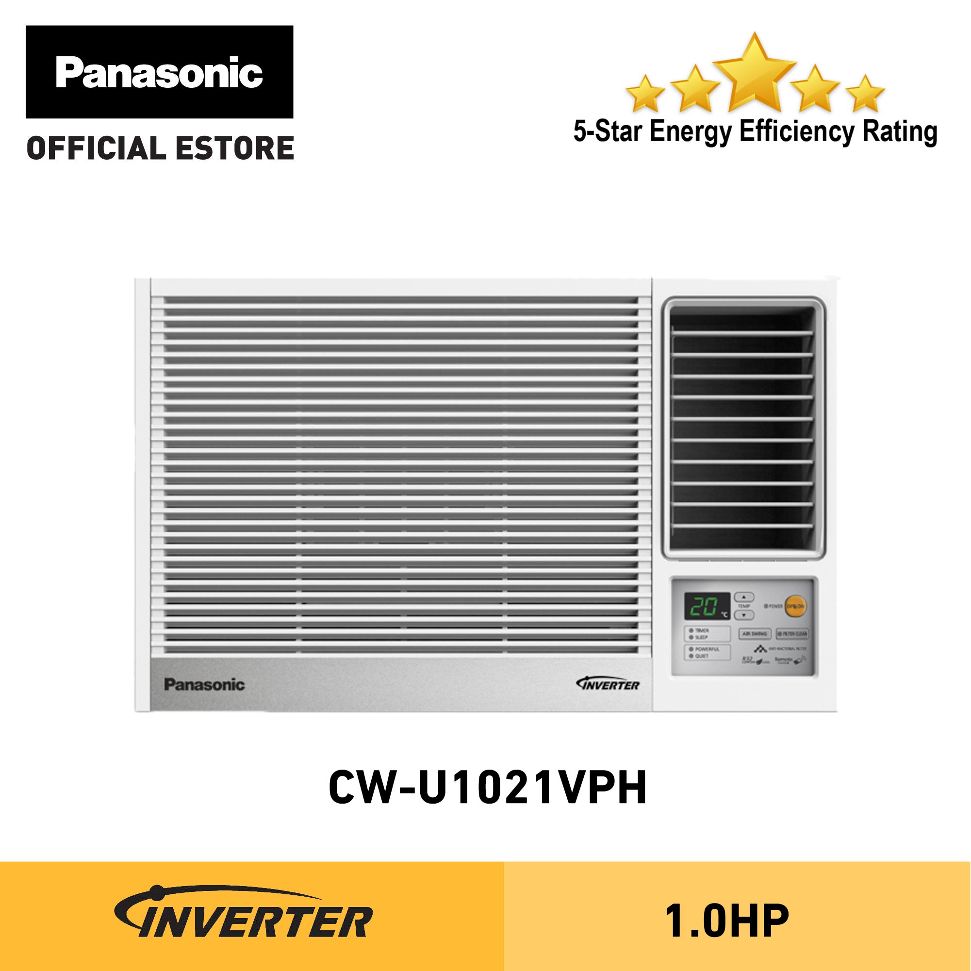 Panasonic CW-U1021VPH 1.0HP Standard Inverter Window Type Air ...