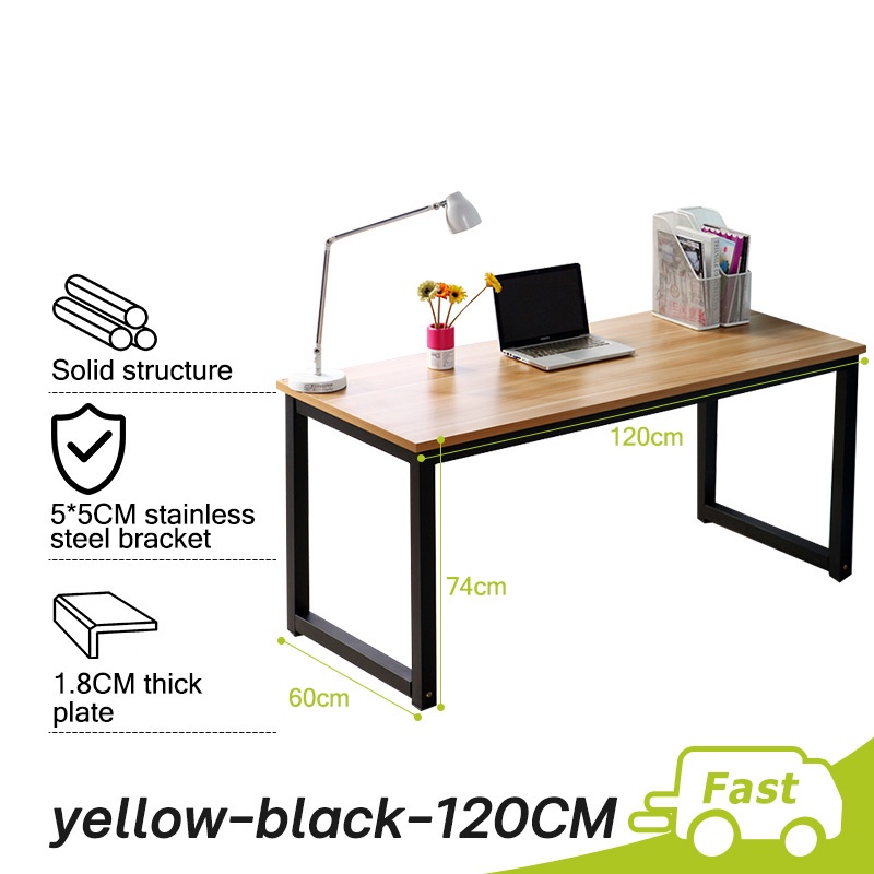 KALEINEY Computer Desk Home Study Table Simple Modern Office Desk ...