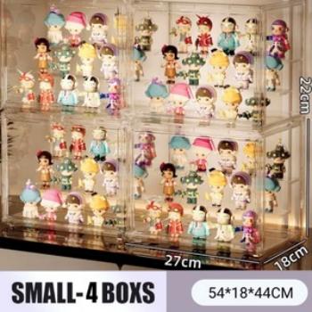 Acrylic Display Case Stackable Dustproof Transparent Pop Mart Toy ...