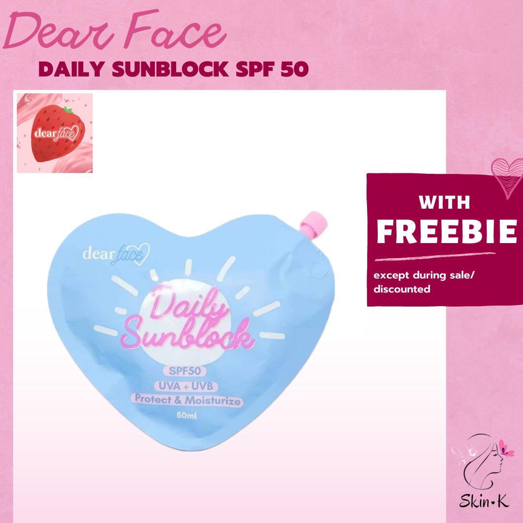 DEAR FACE Daily Sunblock SPF50 50grams | Lazada PH
