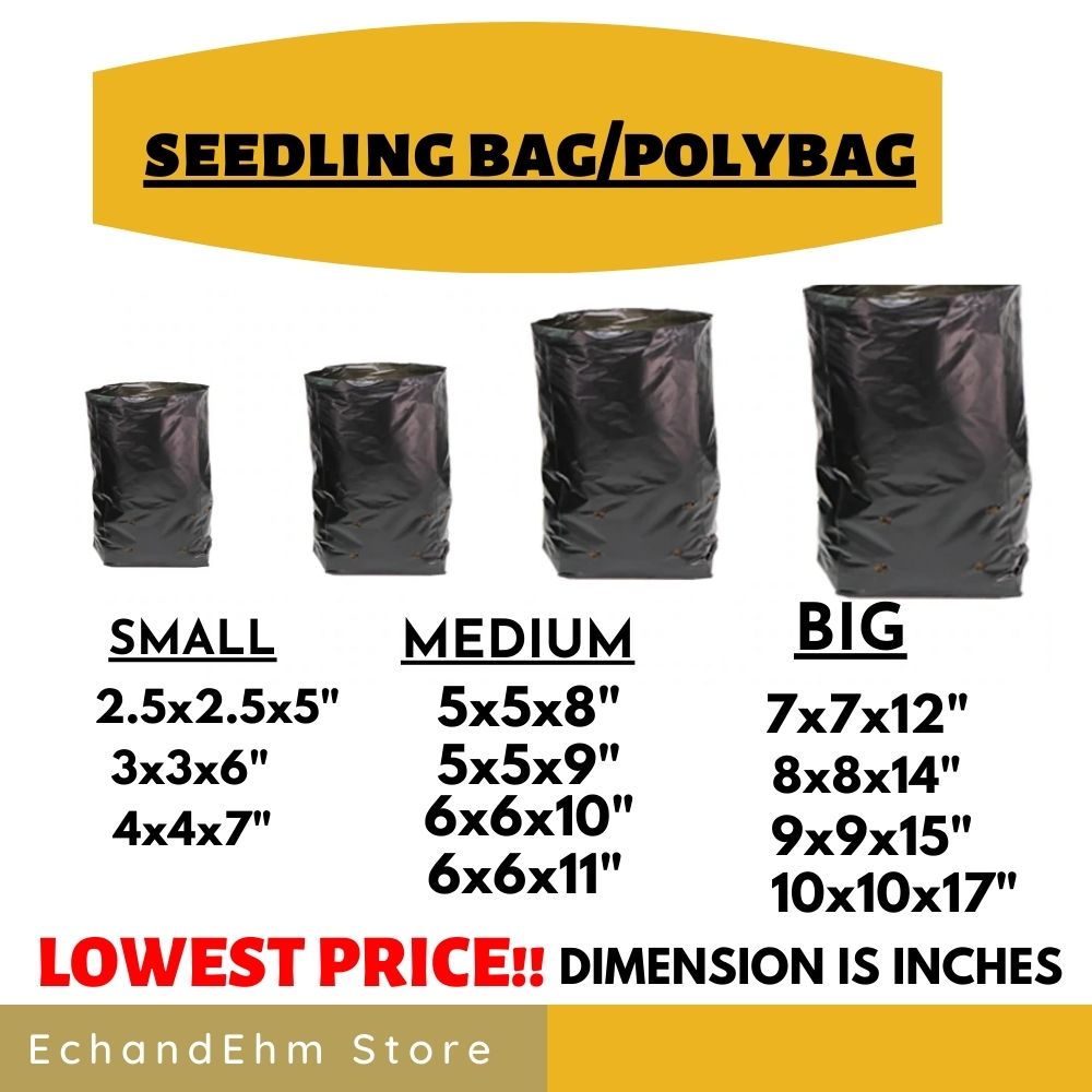 EchandEhm Store Seedling bag for plants small to big sizes 100 pcs ...