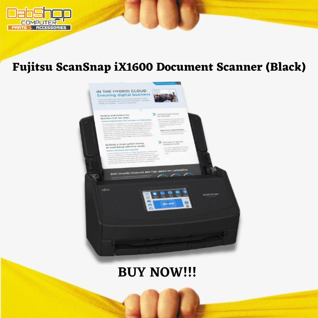 FUJITSU SCANSNAP IX1600 DOCUMENT SCANNER (BLACK) | Lazada PH