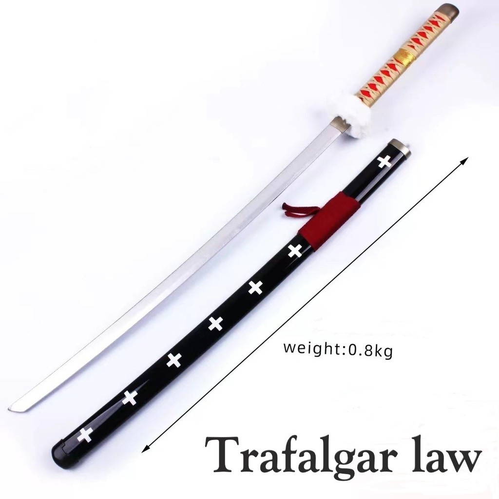ON Hand One Piece Wooden Sword Zoro Law Shanks Bleach Ichigo Sasuke ...