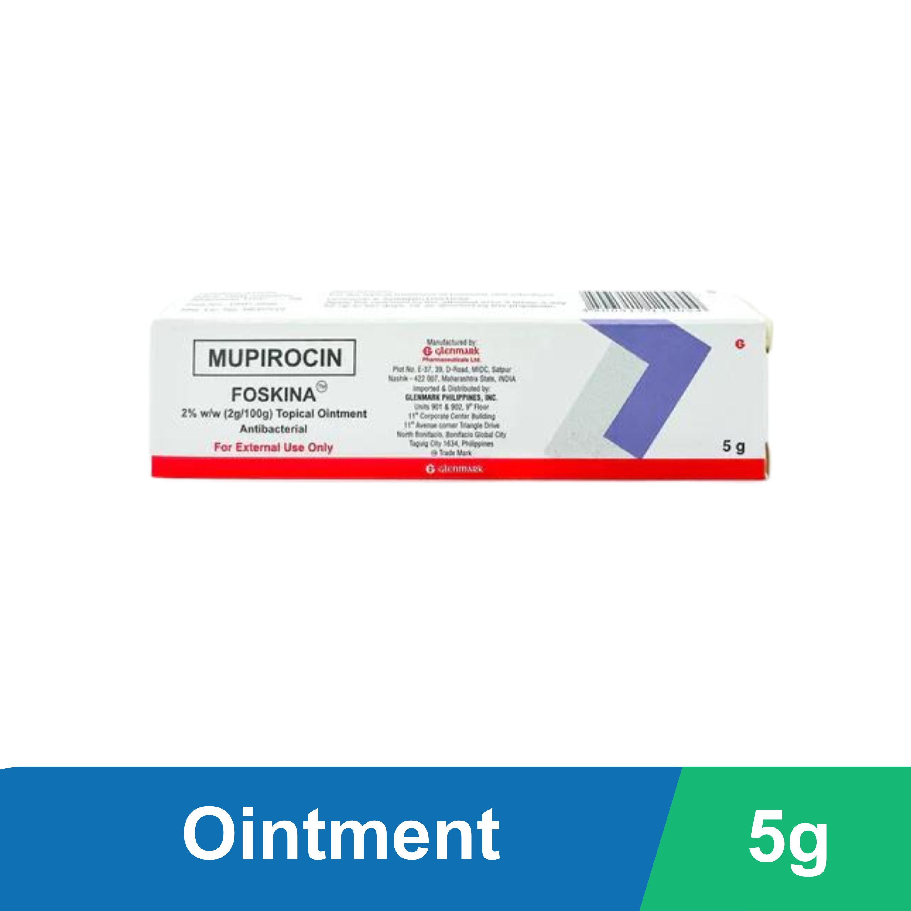 Mupirocin Foskina Ointment 2% 5g | Lazada PH