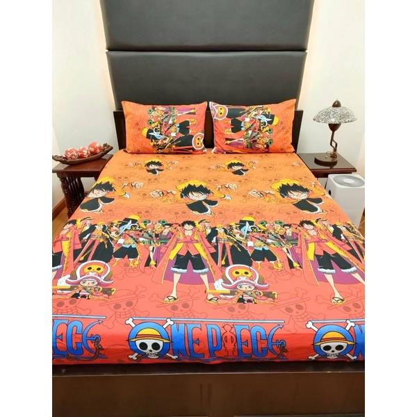 Printed Bed Sheets (For Kids) - Canadian Bed Sheet - (One Piece Anime ...