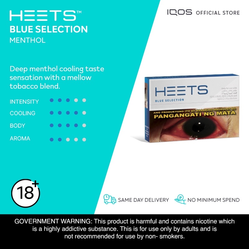 IQOS HEETS Blue Selection E-Cigarette Vape Alternative | Lazada PH