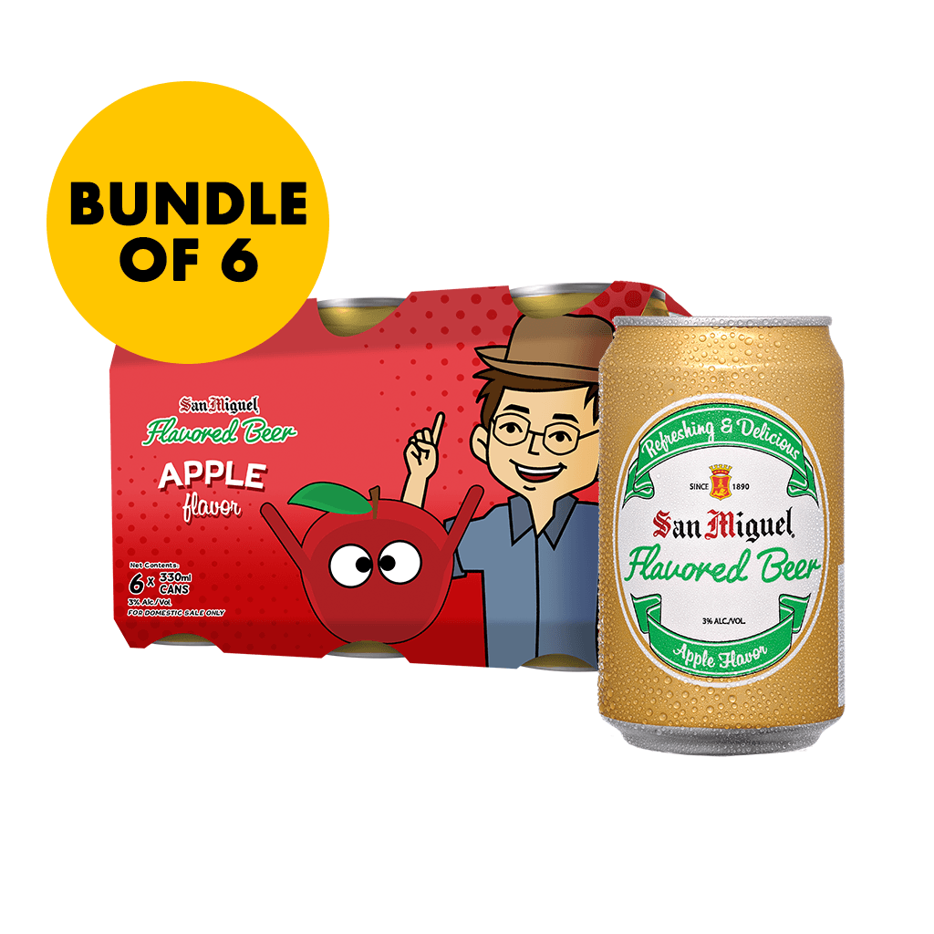 San Miguel Apple Flavor Beer Can 6 x 330mL | Lazada PH