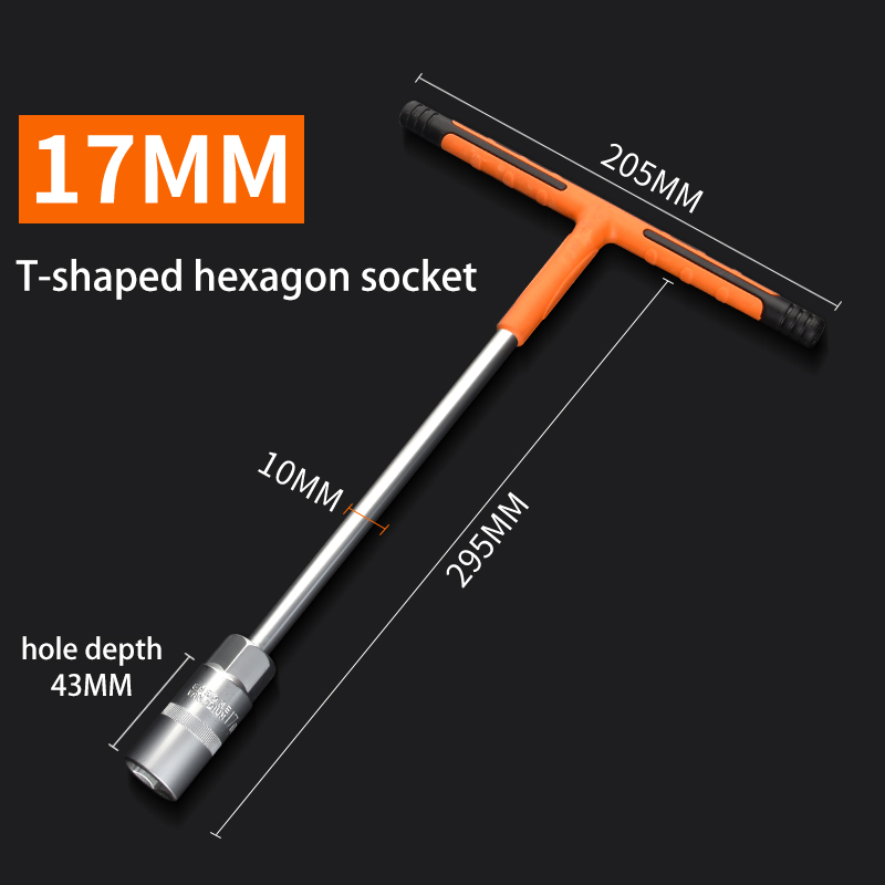 T-Shaped Socket Wrench Car and motorbike repair Manual hex socket tools ...