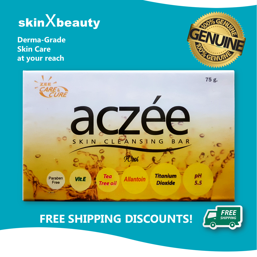 ACZEE Bar Soap 75g DERMAGRADE ONHAND AUTHENTIC acne prone oily skin Tea ...