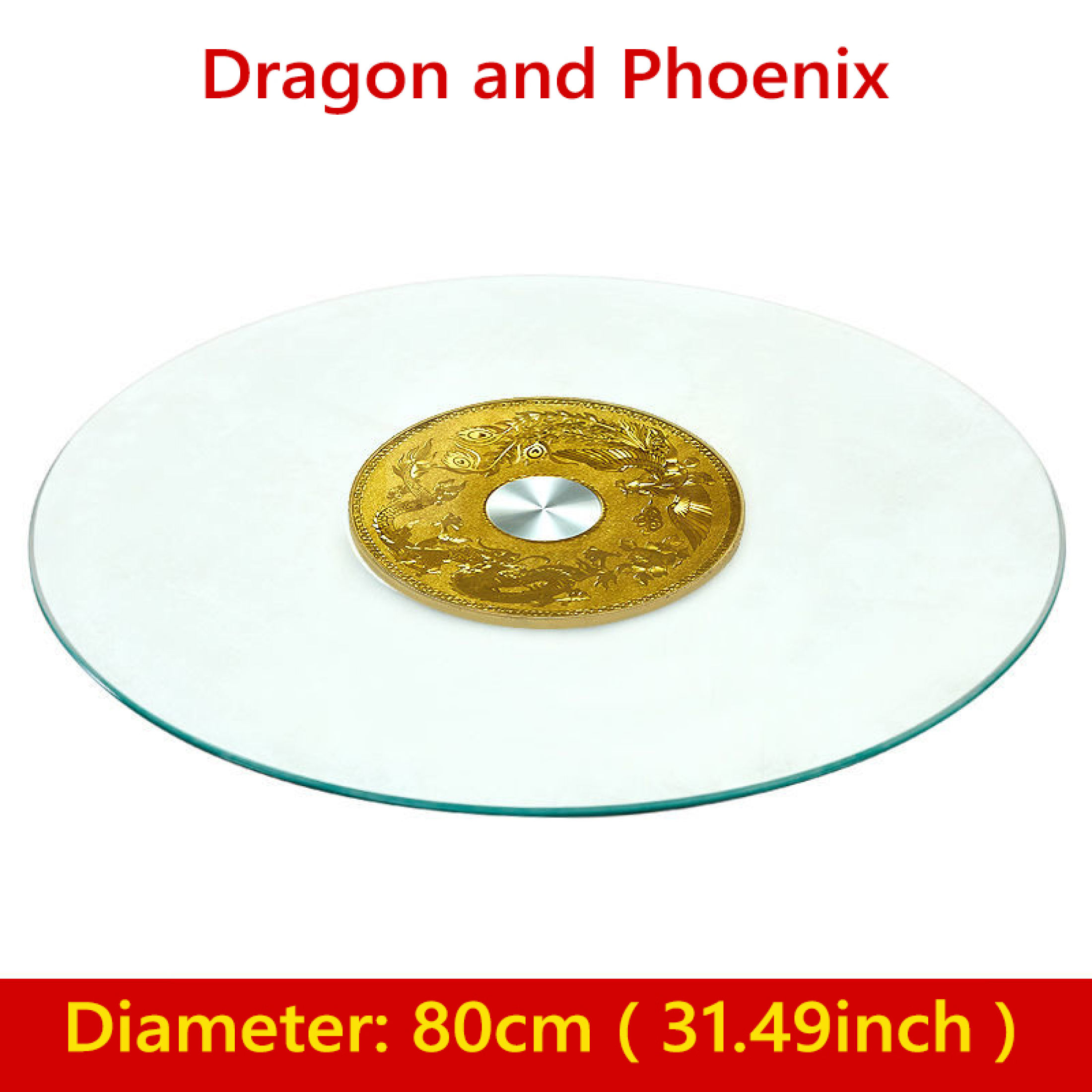 Tempered turntable Glass Dining Table Minimalist round glass Table top ...